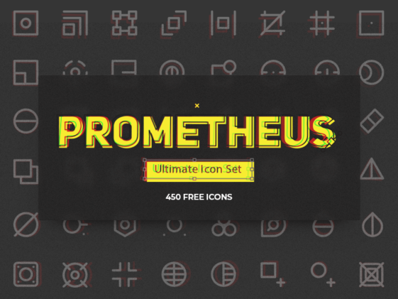 Prometheus Free Icon Set for Photoshop & Sketch - Xd File