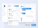 Free Chat Dashboard Figma Freebie Template - Xd File