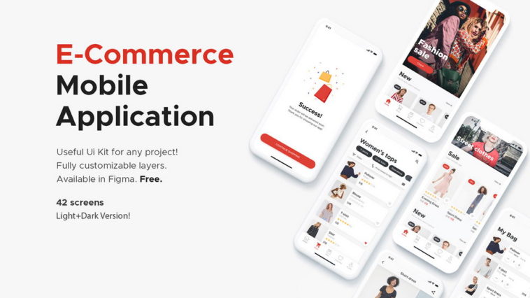 Free Figma Ecommerce App Template - Free Adobe Xd File