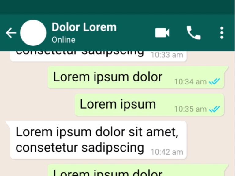 Free WhatsApp Chat UI Adobe XD Template - Xd File