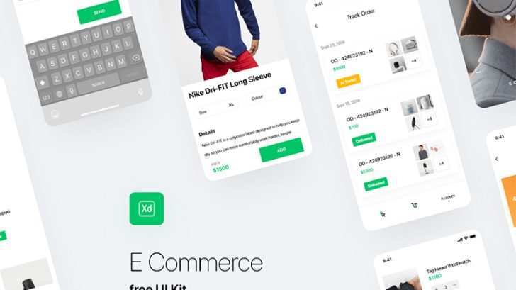 Free Free E-Commerce App XD UI Design - Xd File