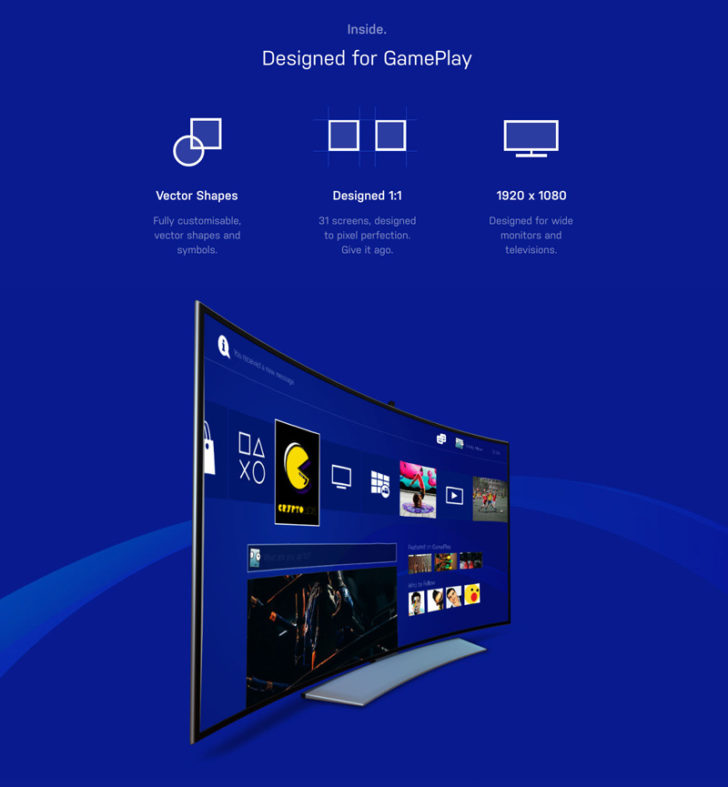 Free Gaming Console Adobe XD UI Kit - Xd File