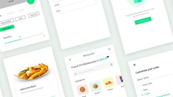Free Capi Restaurant App Ui Kit Template - Xd File