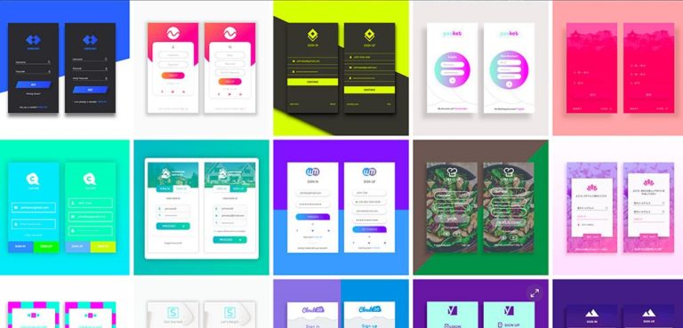 15 App Login Screens Adobe XD Templates - Xd File