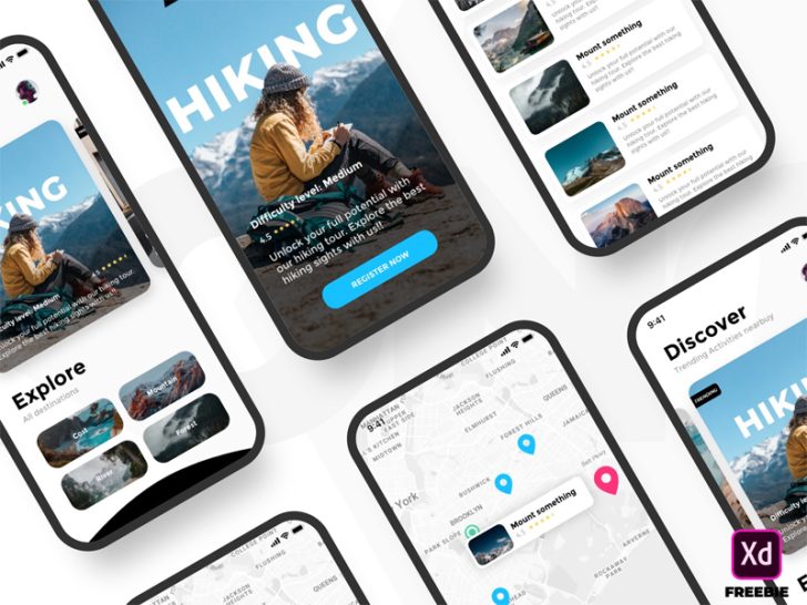 Free Adobe Xd Activity App Design Templates - Xd File