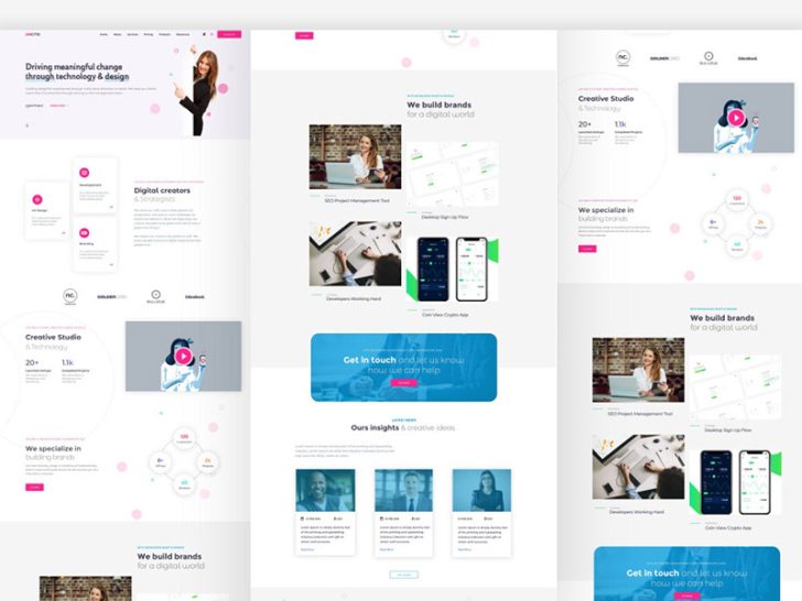Free Adobe Xd Web Templates - Xd File