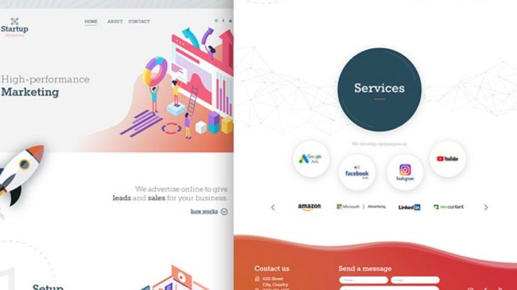 Free Exhibition Stall Design Company XD Website Template - Adobe Xd File