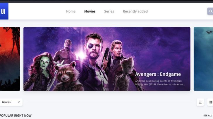 Free Filimo - Movie Streamer Website XD Template - Xd File