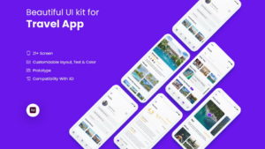 Free Travel App IOS UI Kit XD - Xd File
