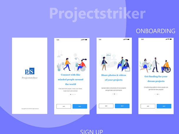 Free Crowdfunding iOS App UI Kit - Xd File - Free XD Resource