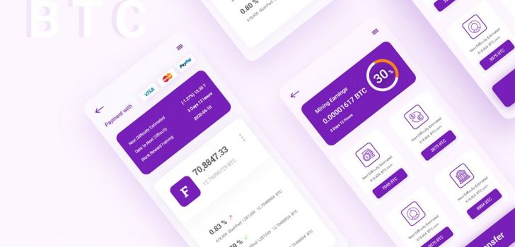 Free BTC Crypto App Xd Template - Xd File | Free Adobe Xd Resource