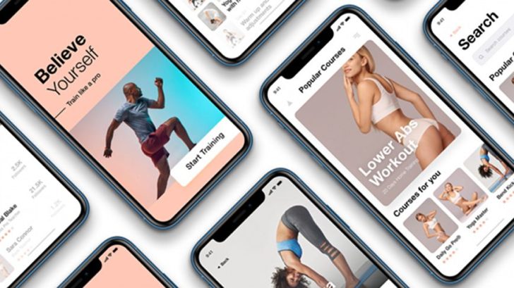 Free Workout UI Kit (PSD) - Xd File