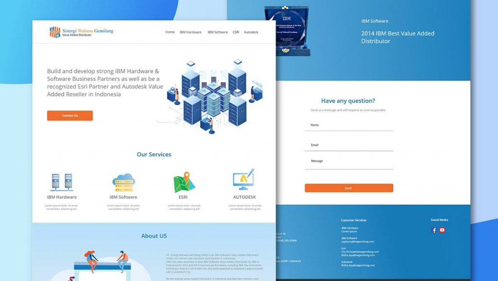 Software Company XD Website Template - Xd File - Free Xd Resource