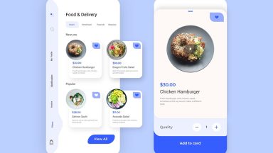Free Food Delivery App XD Concept Design Template - Xd File