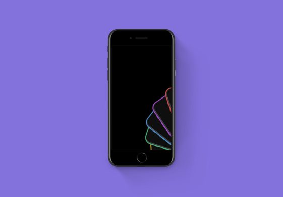 Free Black iPhone SE Mockup PSD - Free Mobile Mockups | Xd File