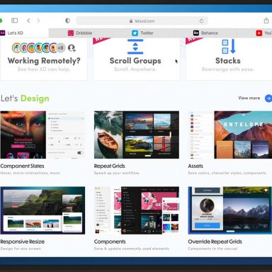 Free Camping Website XD Template - Free Xd File