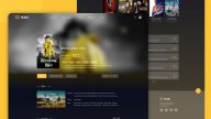 Free Filimo - Movie Streamer Website XD Template - Xd File