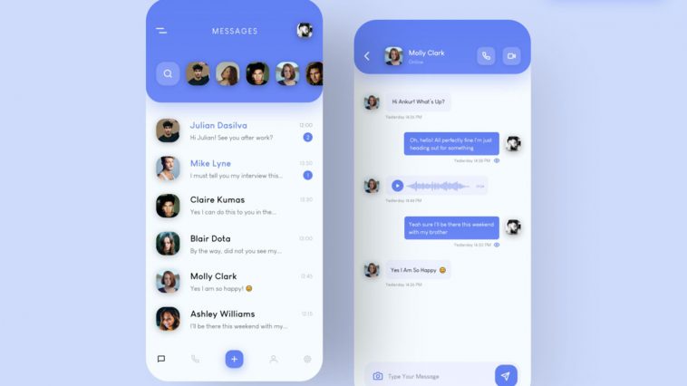 Free Calling App XD Template - Free Adobe Xd File