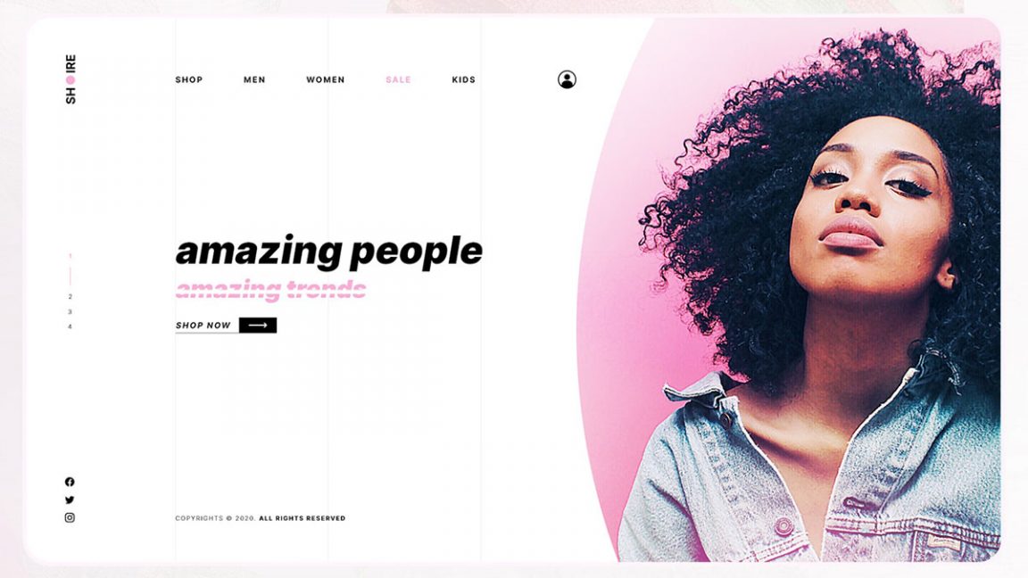 Free Magic Pattern 5 XD Hero Section Template - Free Website Xd File