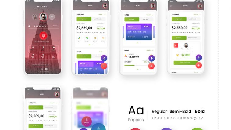 Free Financial App Design Templates - Free Xd File