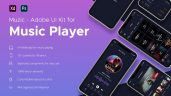 Free Muzic | Music App Adobe XD UI Kit (Updated) - Free Adobe Xd File