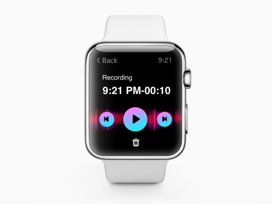 Free Apple Watch Voice Recording Concept Templates - Xd File