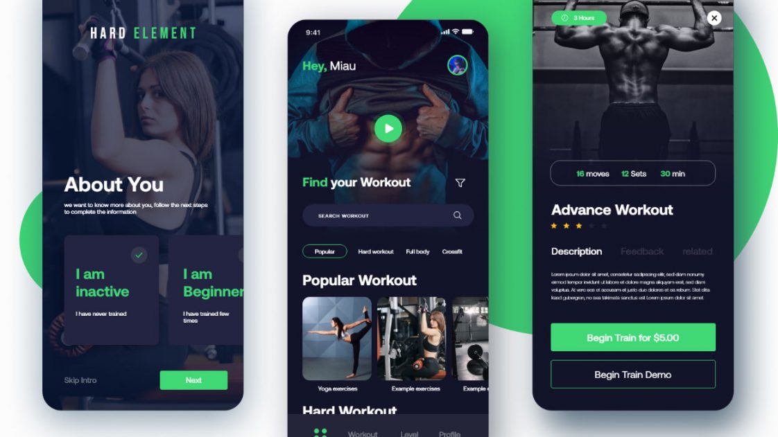 Free Gym Chatbot Mobile Figma Template Xd File