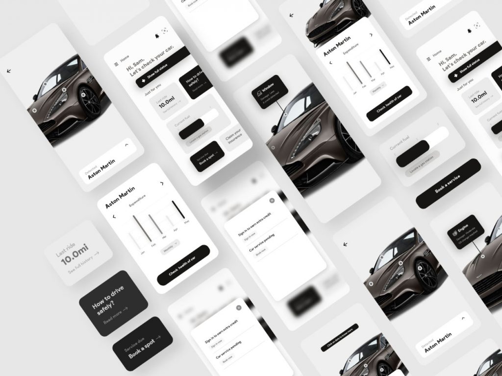 Free Car Doctor AR Mobile App XD UI Design - Free Xd File