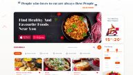 FreeFood Website Headers Template - Xd File