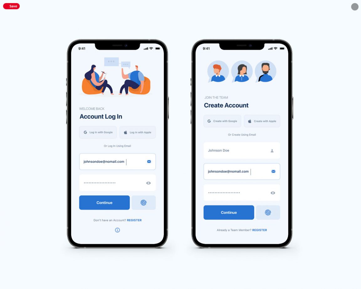 Free 15 Unique Free Login/Signup XD Templates - Free Adobe Xd File