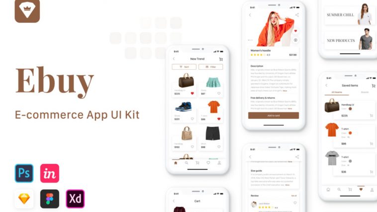 Free Free E-Commerce App XD UI Design - Xd File