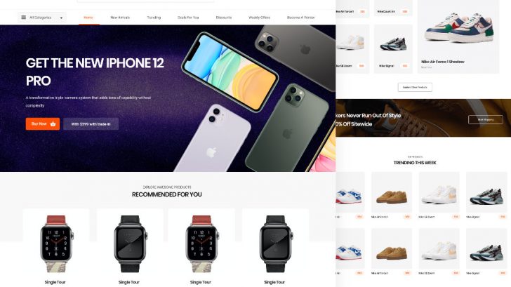 Free eCommerce Adobe XD template - Xd File