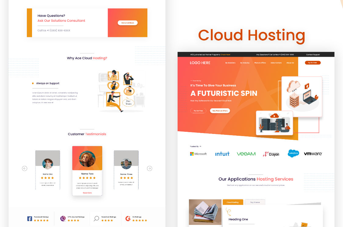 Orange Website Template