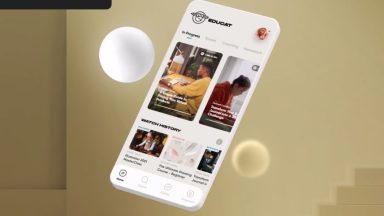 Free Education App UI Kit XD Template - Xd File