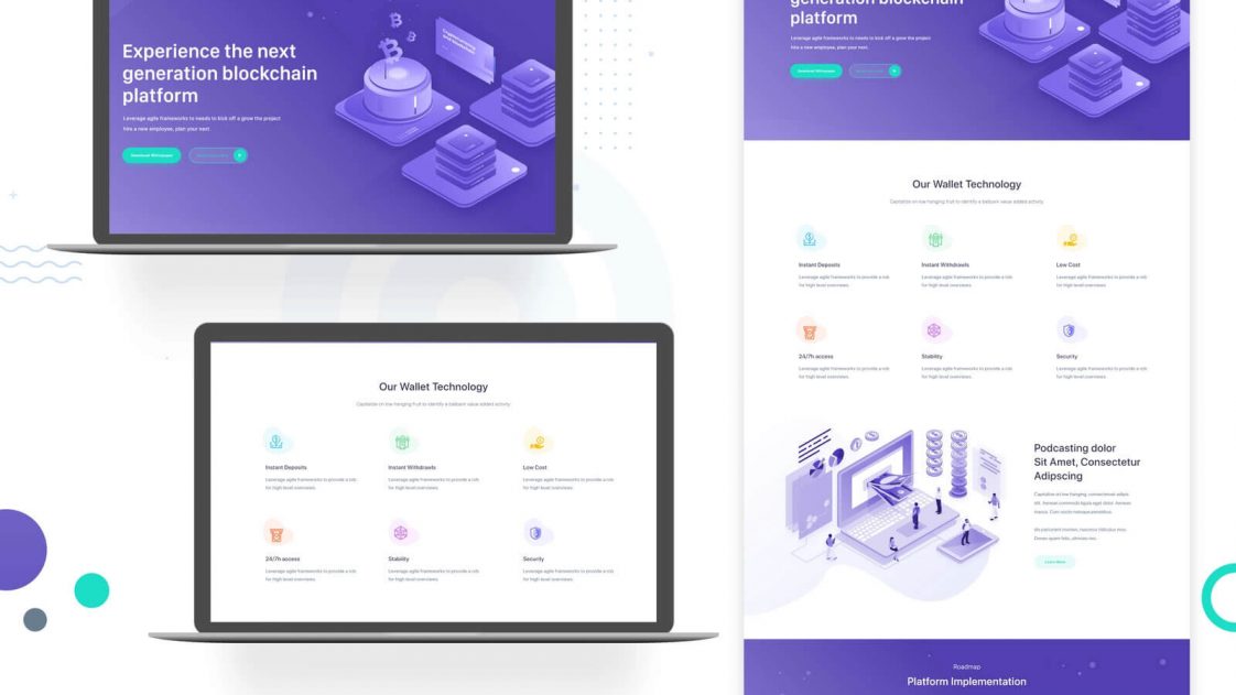 Adobe Xd Website Template and Landing Pages - Xd File
