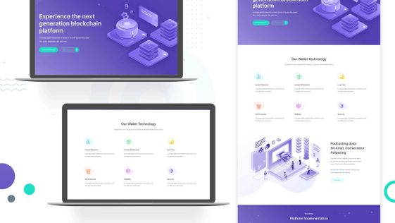 Adobe Xd Website Template and Landing Pages - Xd File