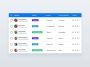 Adobe XD Table Template free - Free Adobe Xd File